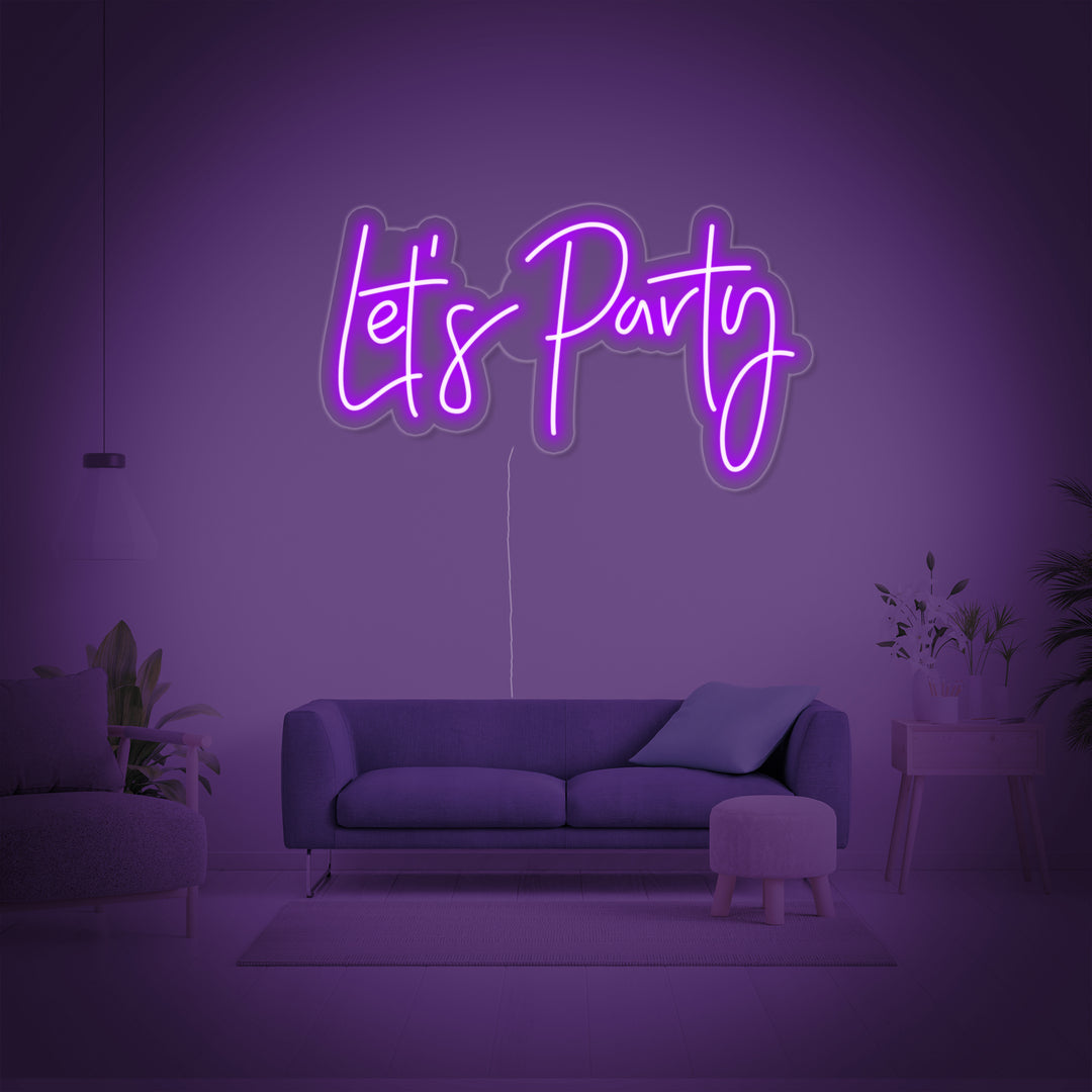 Vibrant Purple LED Neon Sign - Perfect for Parties & Events | Durable ...
