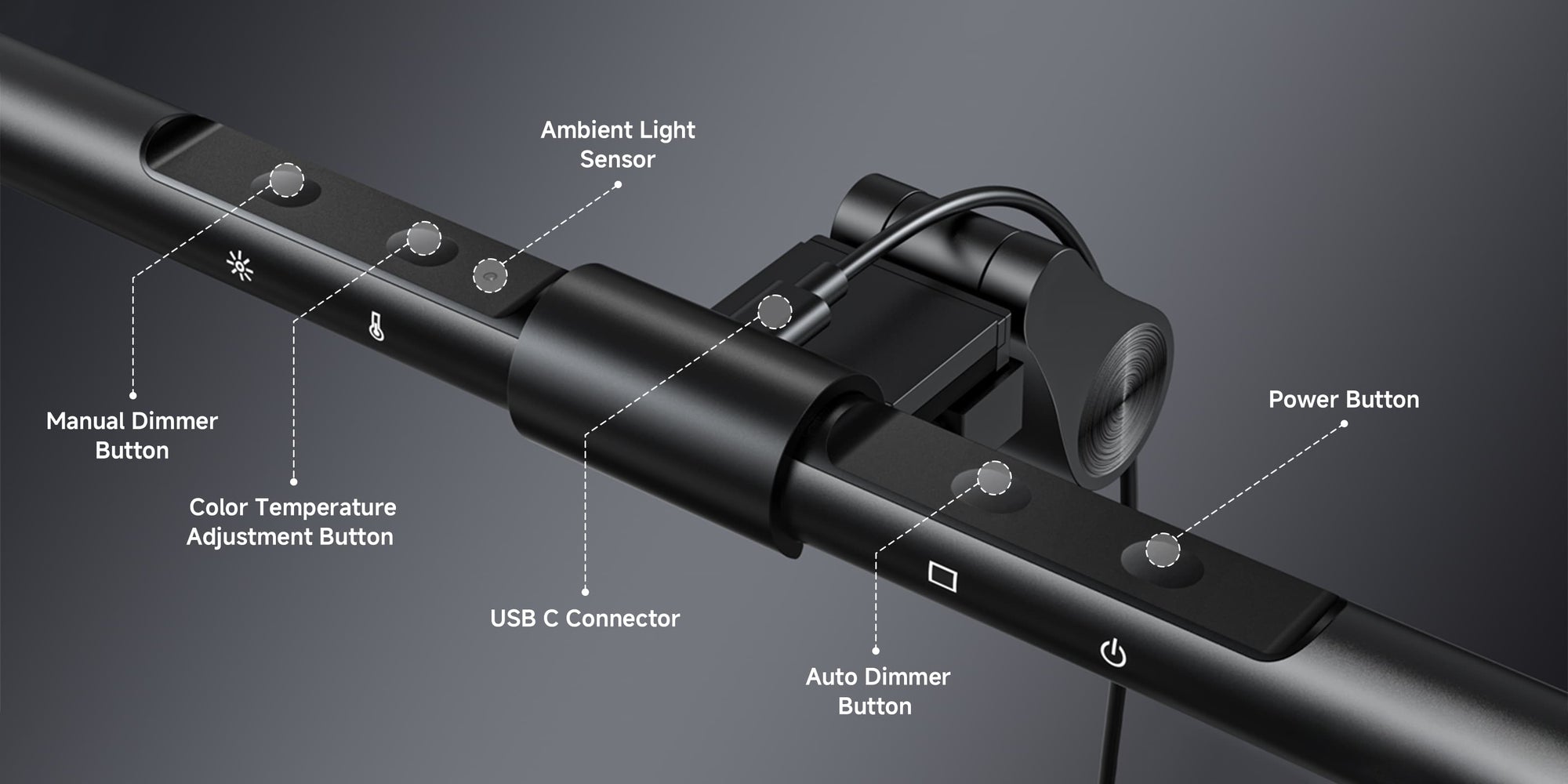 LED ScreenLinear Basic,Monitor Light Bar for Eye Caring (15.7Inch)