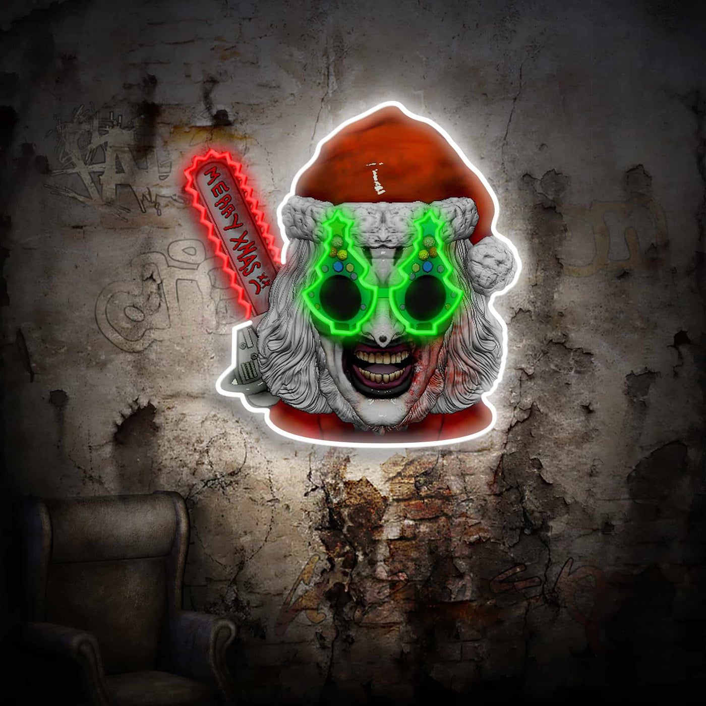 Terrifier 3 Art the Clown Neon Sign – LED Light for Horror Fans ...