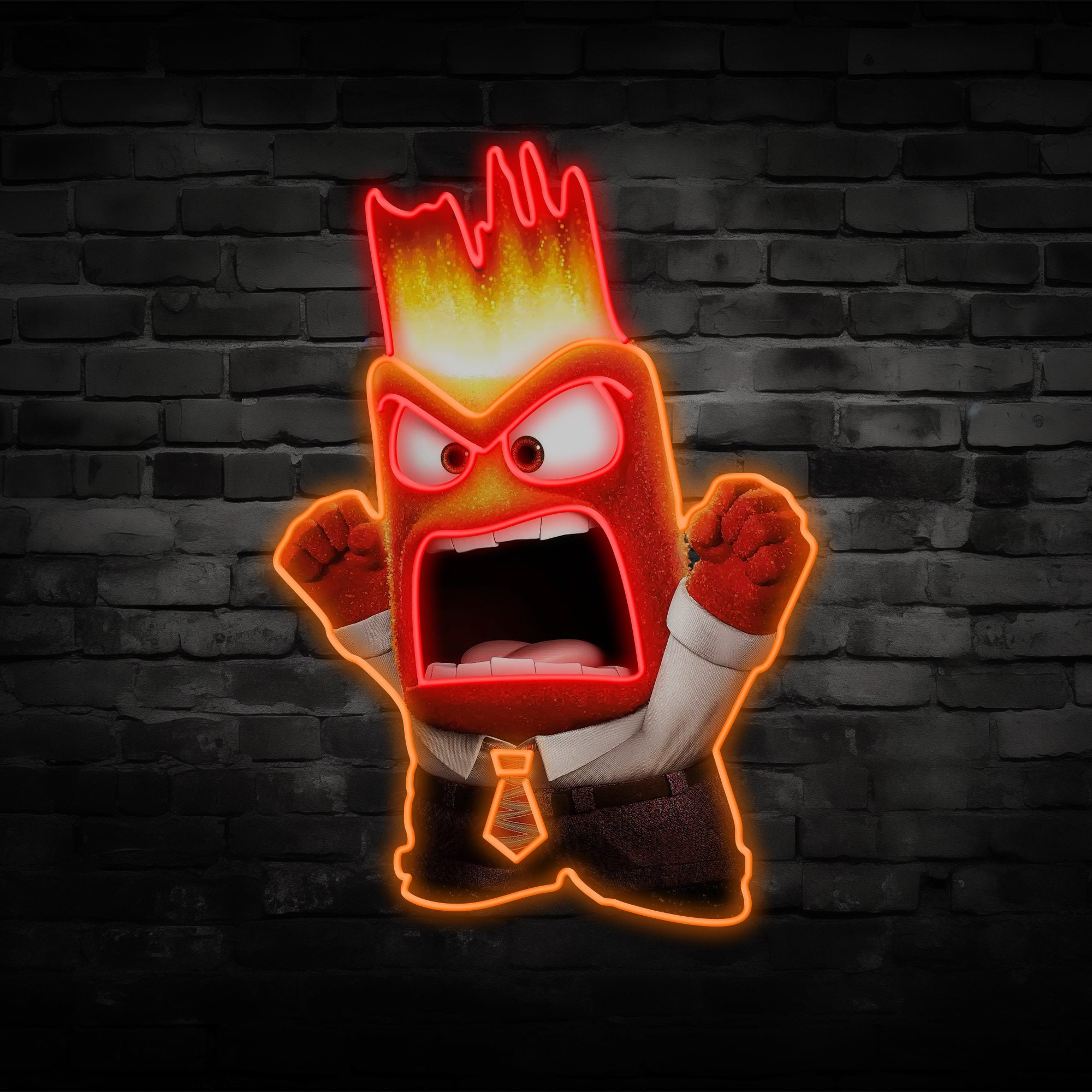 [Inside Out 2 Filme]Inside Out 2 Raiva Luz Neon – Presente Perfeito pa