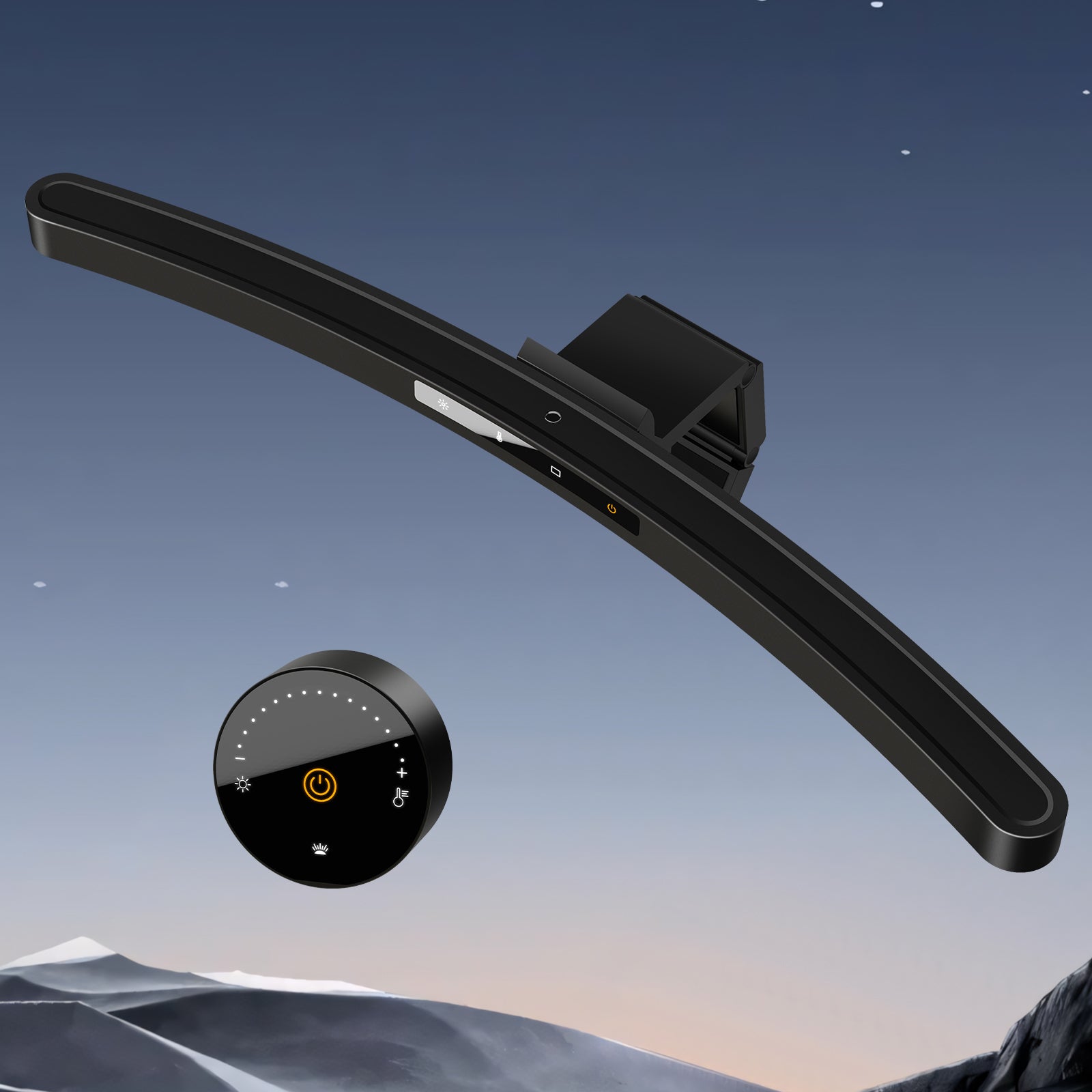 ScreenLinear Glow Monitor Light Bar for Curved Screens with Shelf