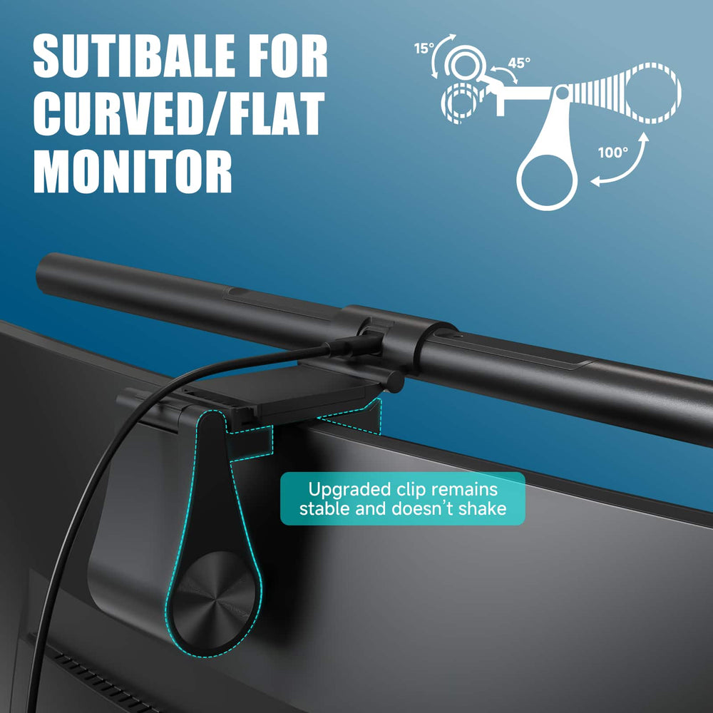Quntis Monitor Light Bar – Space-Saving, Eye-Care & Easy to Install