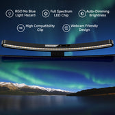 ScreenLinear Glow Monitor Light Bar for Curved Screens with Shelf