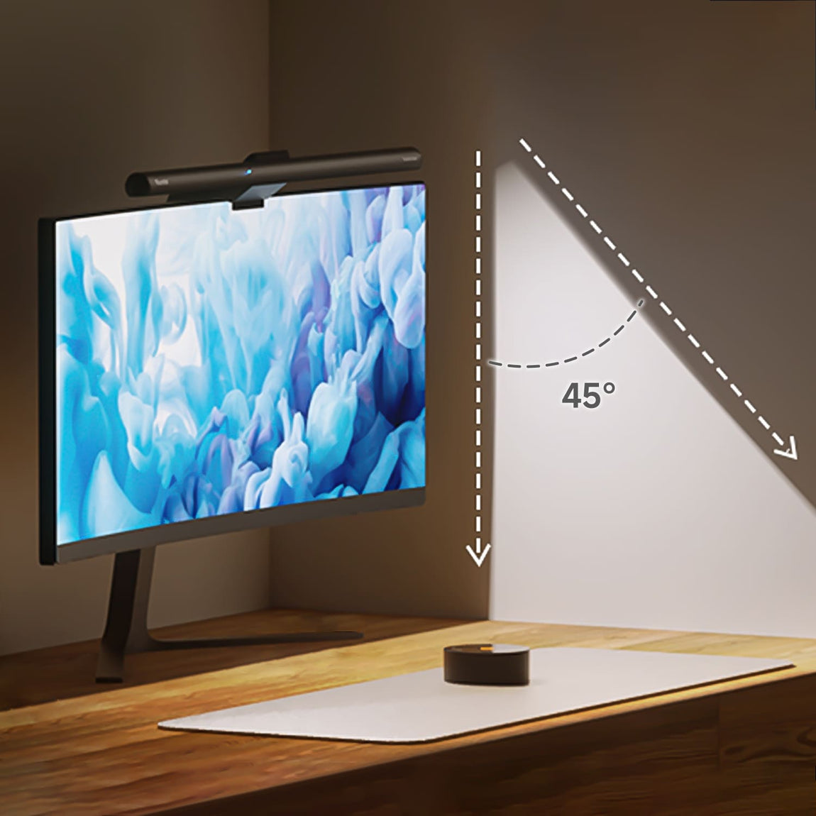 LED ScreenLinear Classic Monitor Light Bar – 15.7", Curved & Camera-Ready