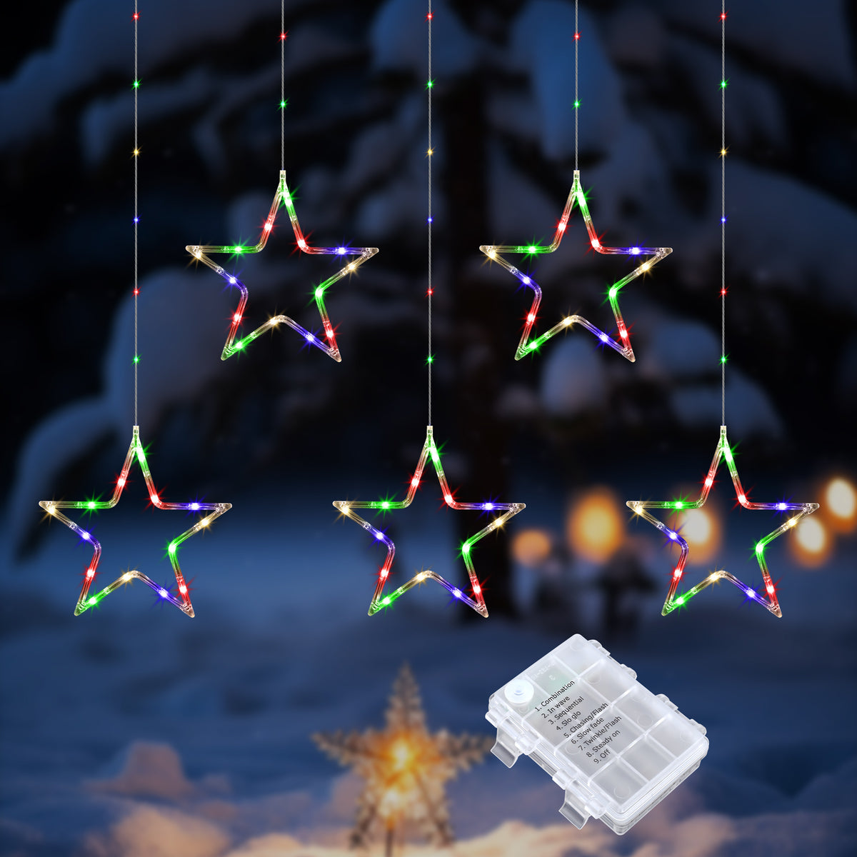 Illuminate Your Space with Star Lights – Perfect for Christmas & More!