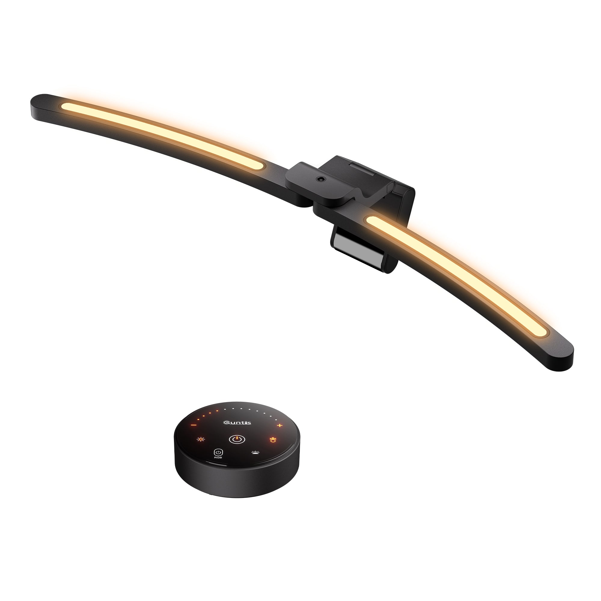 Quntis Foldable Dual-Head Monitor Light Bar for Curved Screens – Eye-C