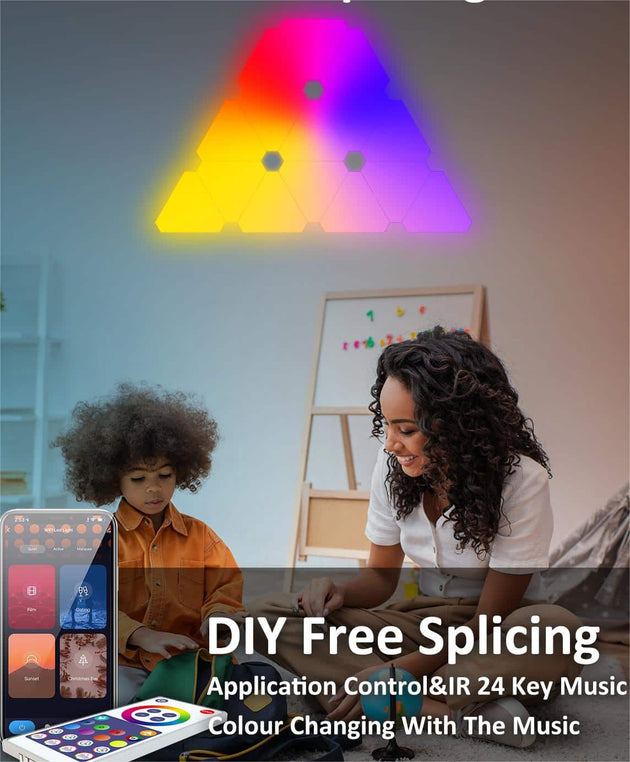 Triangle Wall LED Panels Lights,Triangle Lights,LED Light Panels,Smart