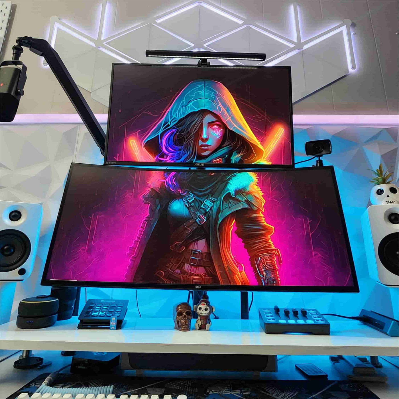 LED ScreenLinear Basic RGB – 15.7" Dual Light Monitor Bar, Eye-Care Gaming