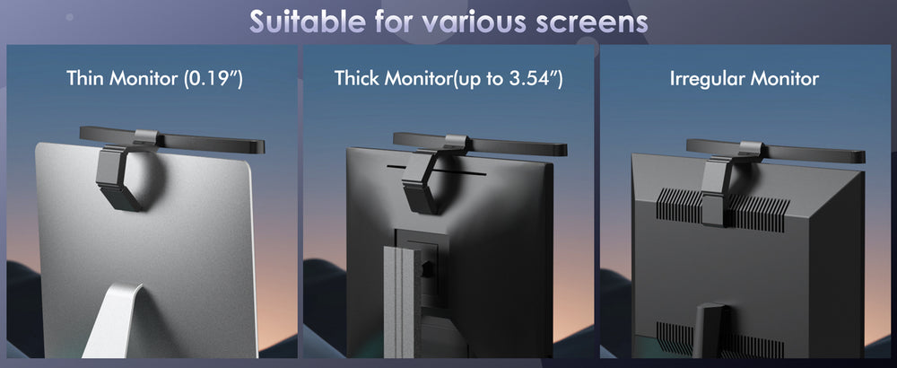 ScreenLinear Glow Monitor Light Bar for Curved Screens with Shelf