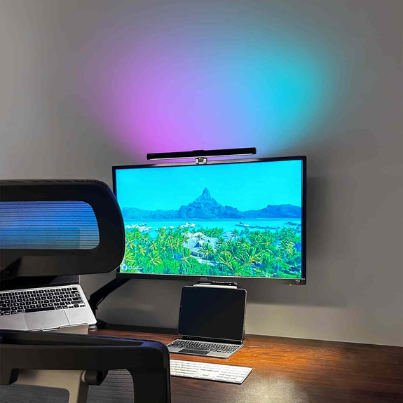 LED ScreenLinear Basic RGB – 15.7" Dual Light Monitor Bar, Eye-Care Gaming